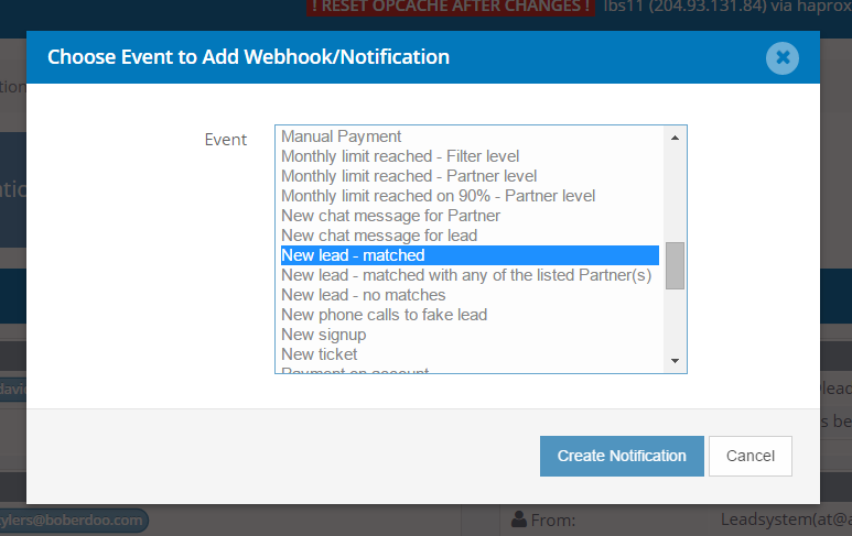 Building Webhook Notification