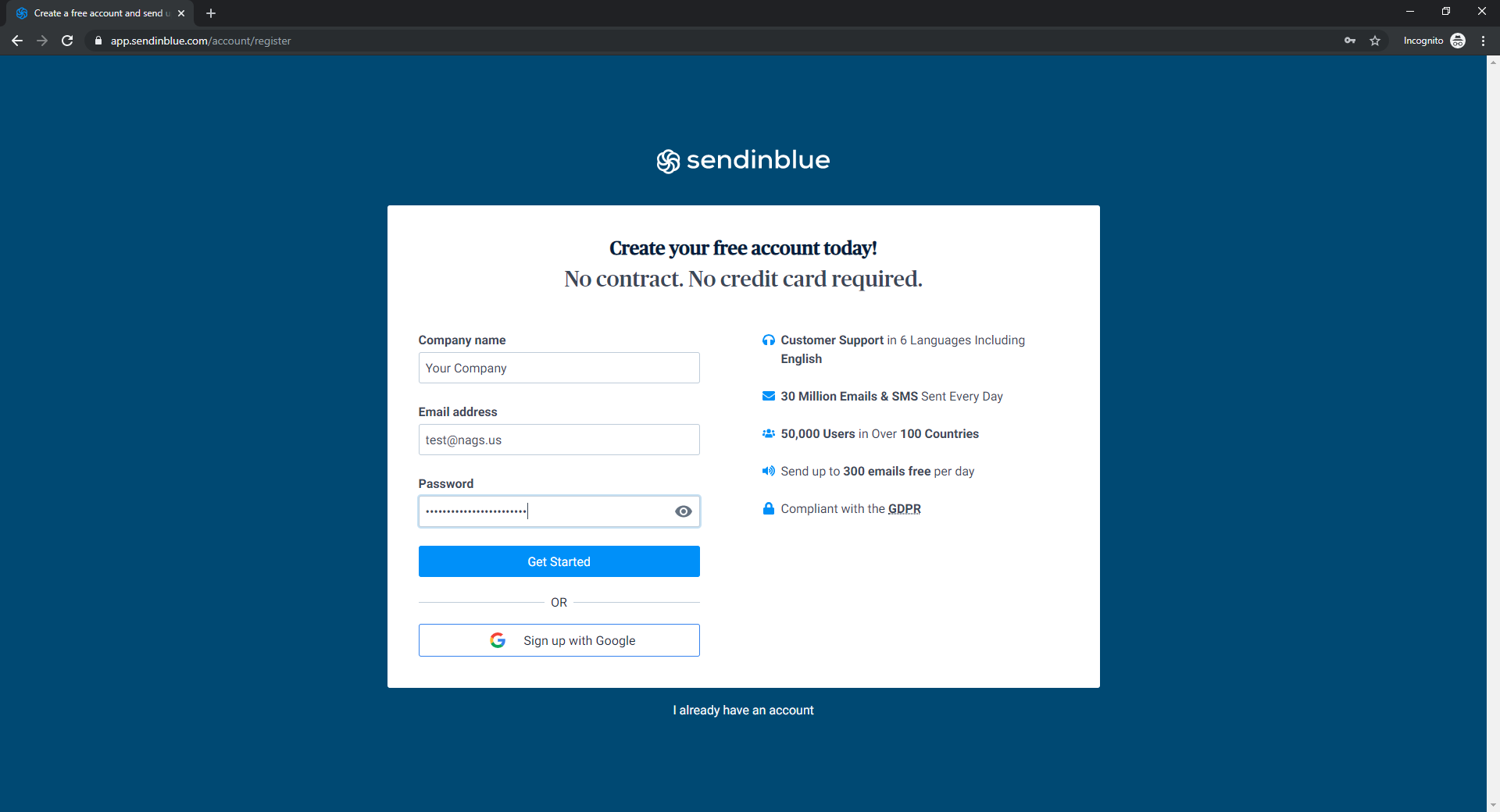 SMTP Sendinblue Integration for Email Campaigns
